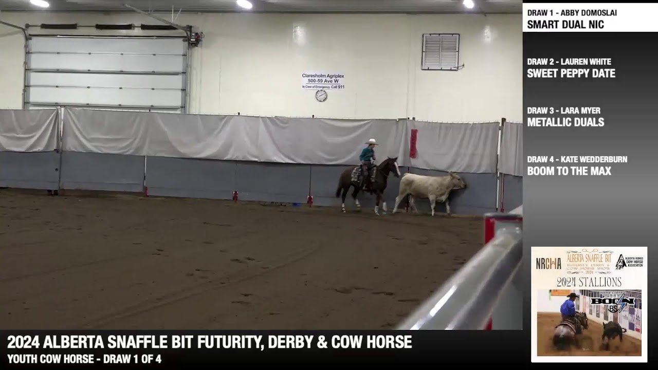 2024 ALBERTA SNAFFLE BIT FUTURITY, DERBY & COW HORSE | Saturday - Total ...