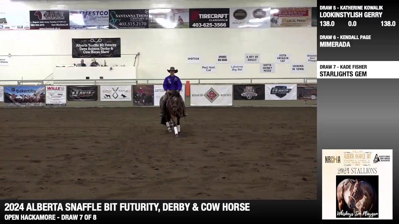 2024 ALBERTA SNAFFLE BIT FUTURITY, DERBY & COW HORSE | Sunday - Total ...