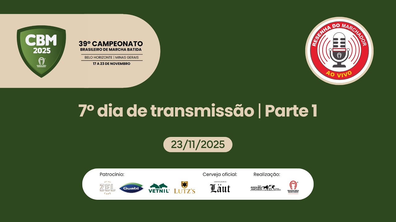 39° CAMPEONATO BRASILEIRO DE MARCHA BATIDA | BELO HORIZONTE- MG | SETIMO DIA (P1) | 23/11/2025 ...