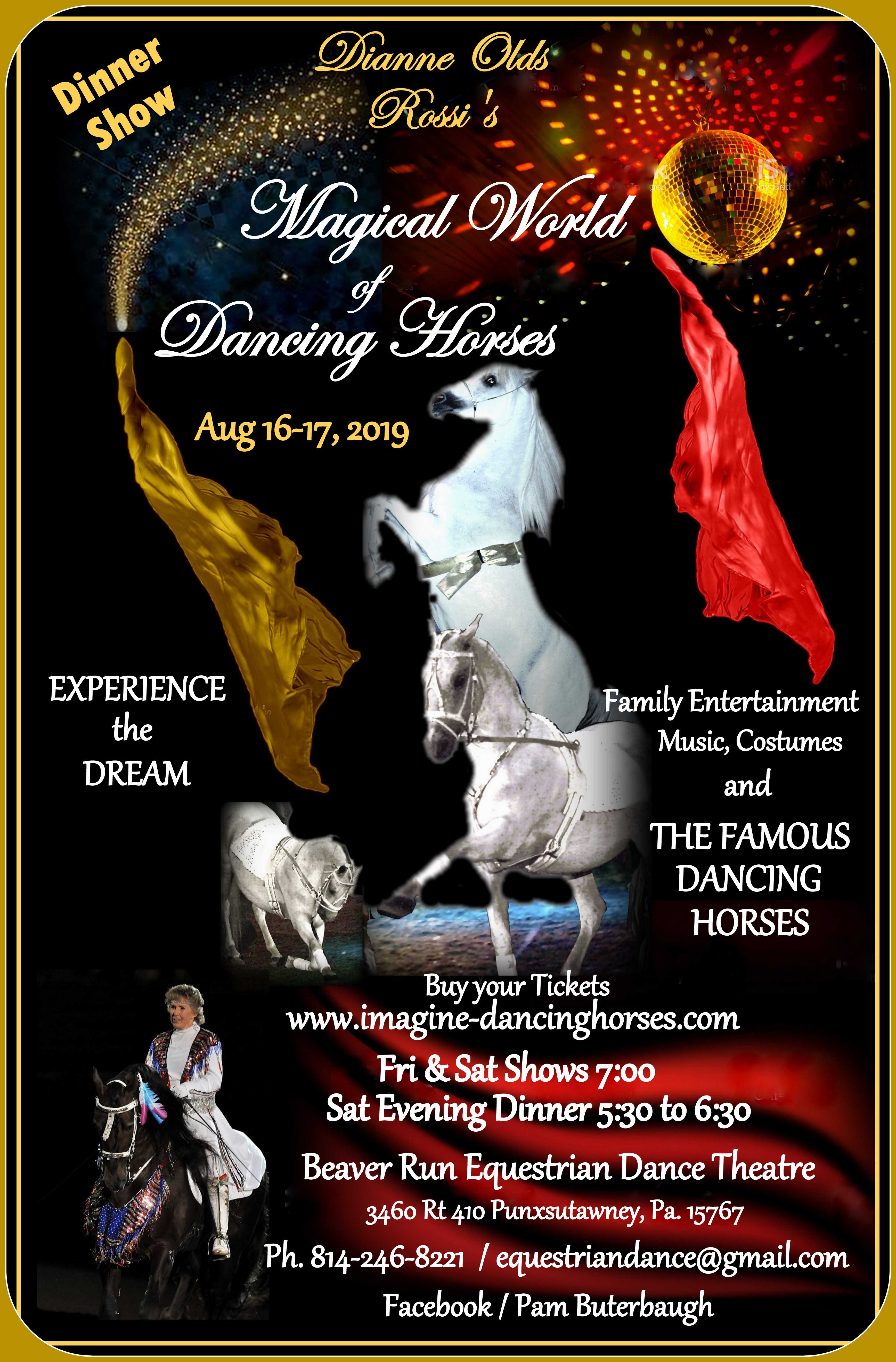 Magical World of Dancing Horses Dinner Show. Finale Act “The Fantasy of ...
