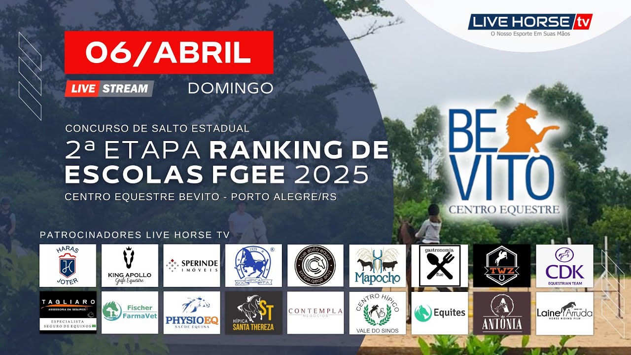 CSE 2° ET. RANKING DE ESCOLAS FGEE 2025 (06/04/25) - Total Horse Channel | Equestrian TV
