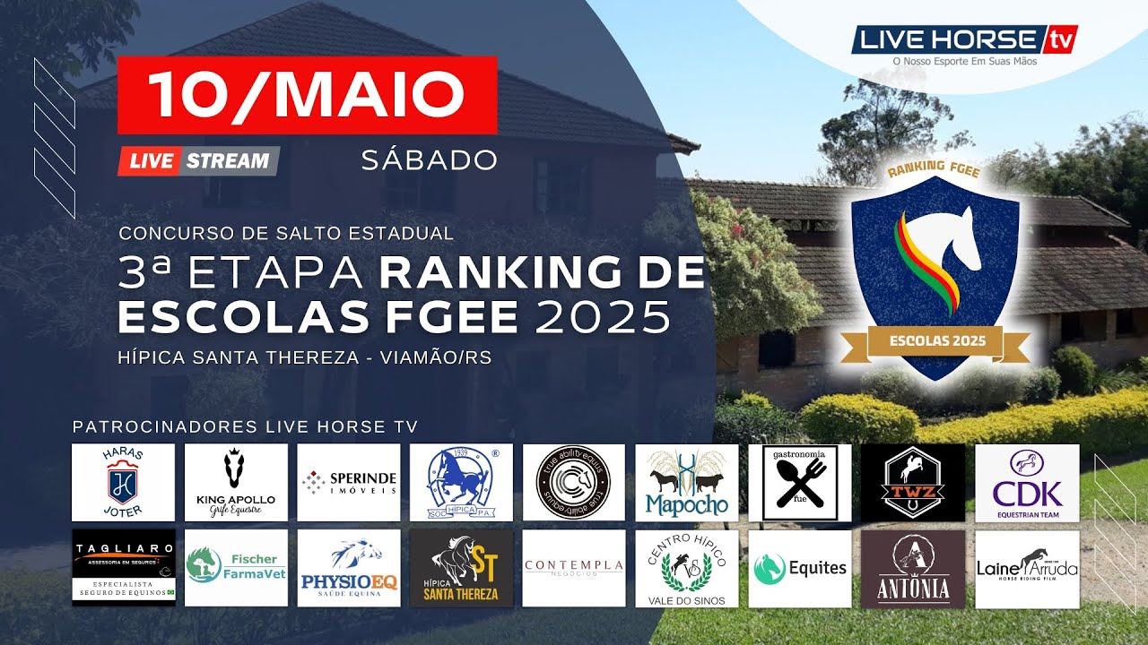 CSE 3° ET. RANKING DE ESCOLAS FGEE 2025 (10/05/25) - Total Horse ...