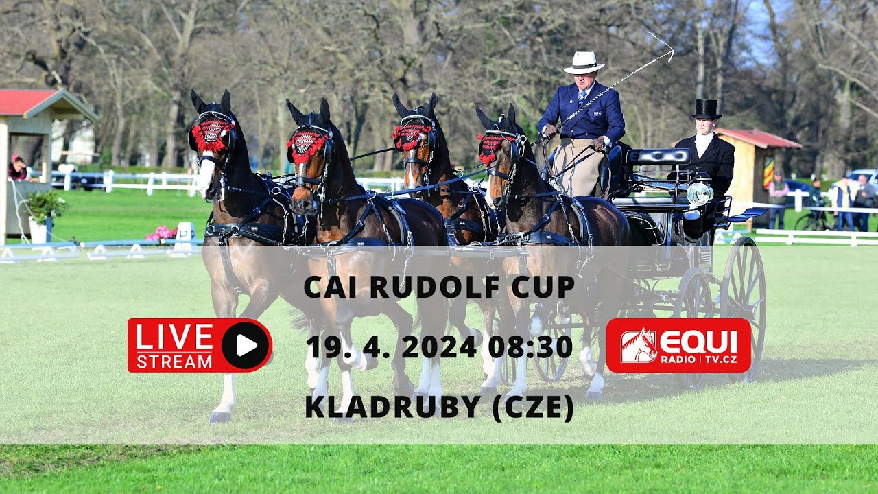 🔴 Driving – 3rd day: dressage CAI Kladruby (CZE) Rudolf Cup, 19. 4 ...