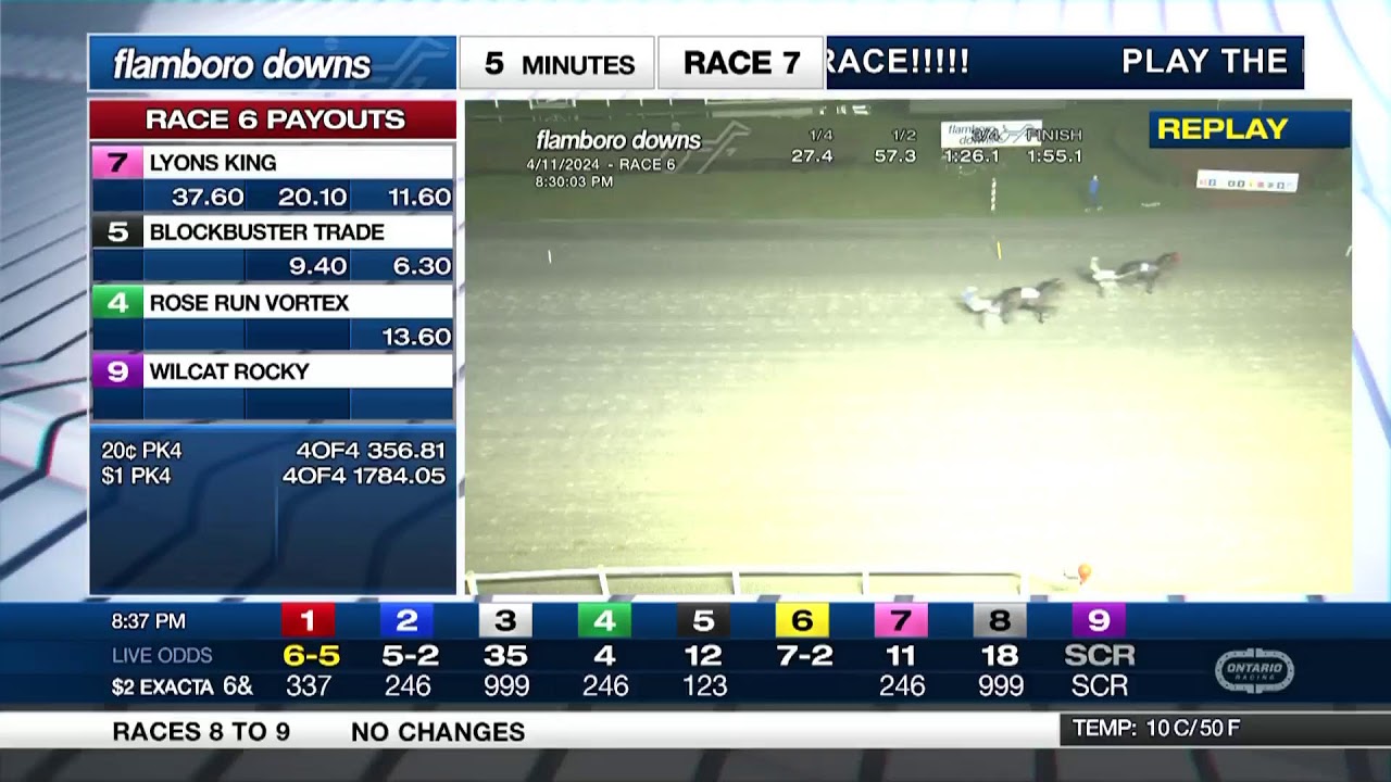 Flamboro Downs Live Stream 04/11/2024 - Total Horse Channel | Equestrian TV