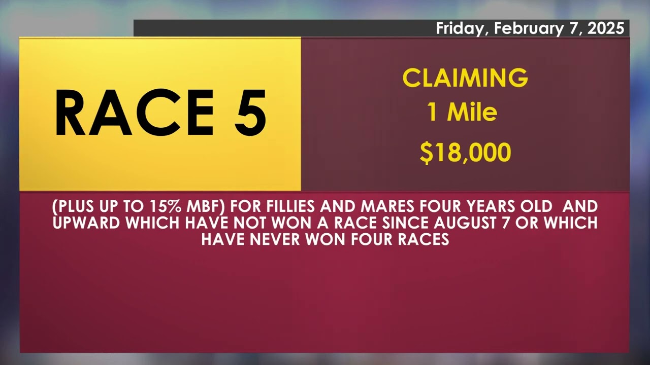 Laurel Park | February 7th, 2025 - Total Horse Channel | Equestrian TV