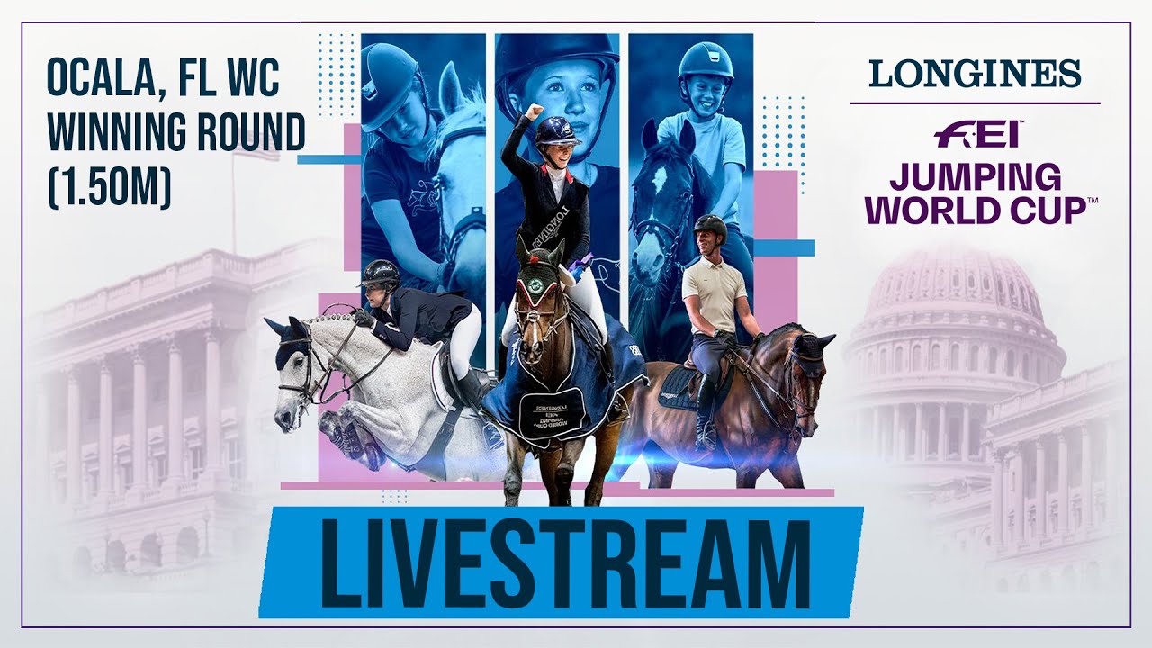 🔴 LIVE | Winning Round (1.50m) | Longines FEI Jumping World Cup™ Ocala 2025 - Total Horse ...