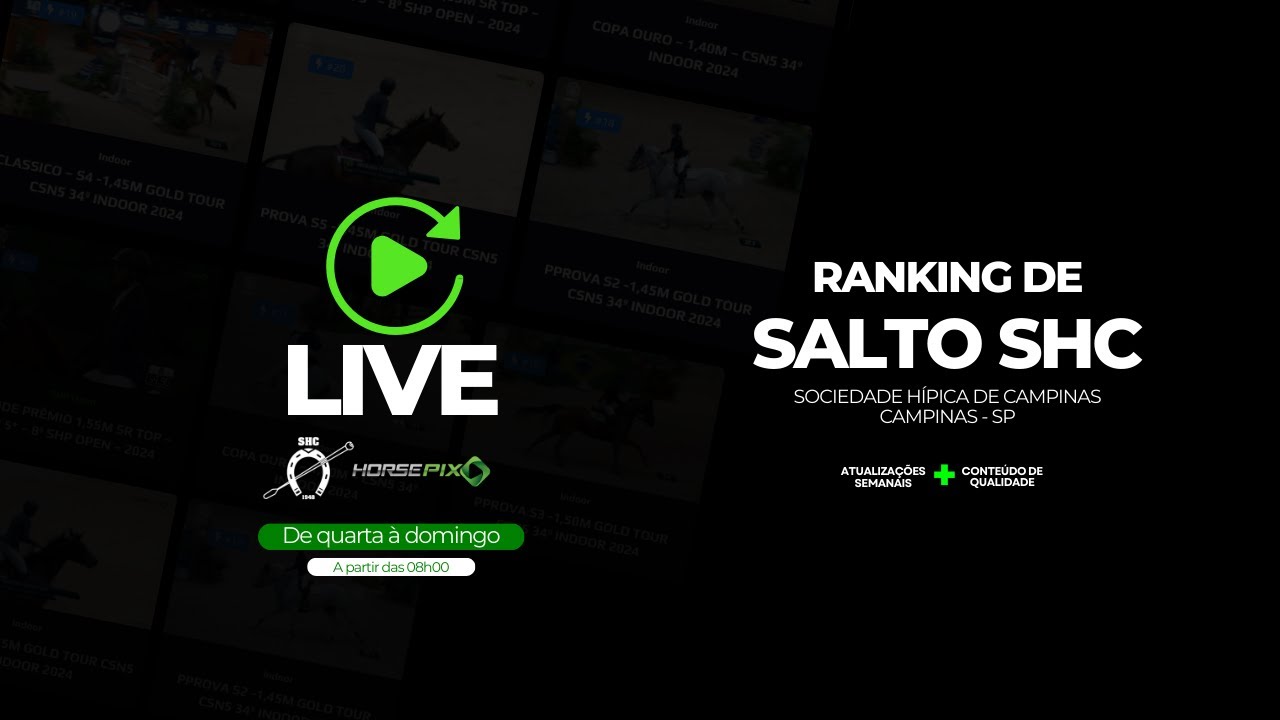 PISTA AREIA 1 – IV ETAPA RANKING DE SALTO SHC – Horsepix - Total Horse Channel | Equestrian TV