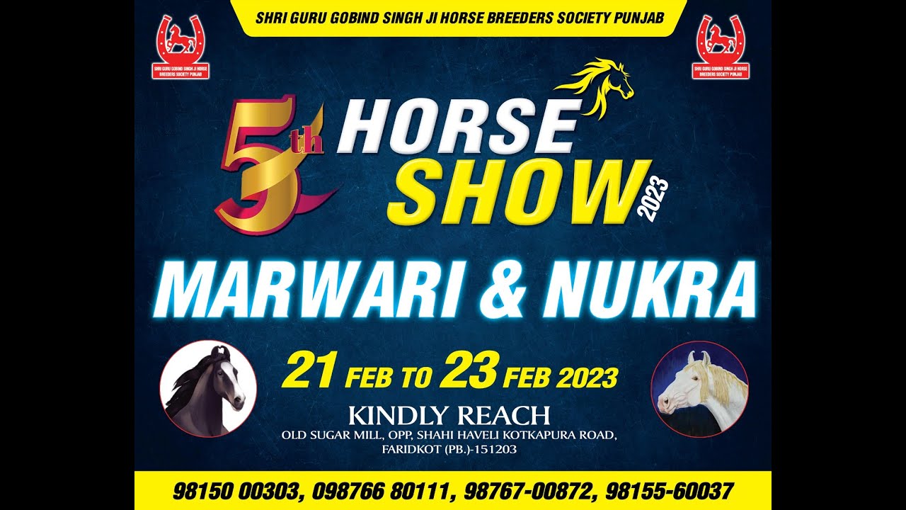 SHRI GURU GOBIND SINGH JI HORSE BREEDERS SOCIETY PUNJAB 2023 ...