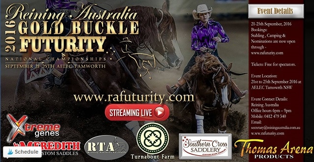Reining Gold Buckle Futurity & National Finals | LIVE - Total Horse ...